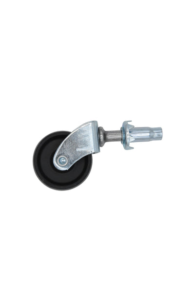Single Wheel Castor with Socket - H:50mm W:40mm – Balmoral Textiles Limited